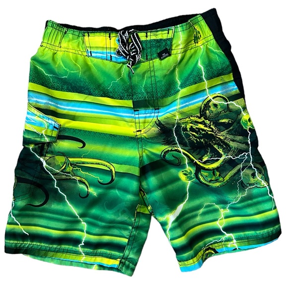 ZeroXposur | Swim | Zeroxposur Boys Neon Swim Trunks | Poshmark